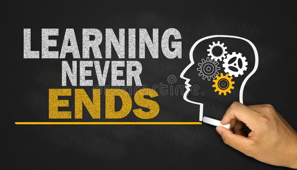 Learning never ends stock image. Image of development - 51110195