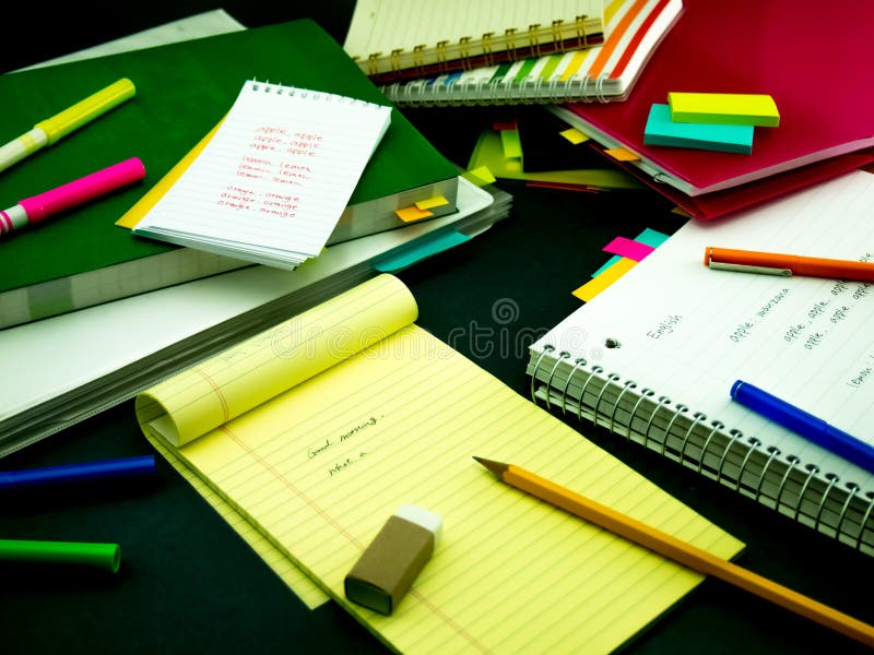 English; Learning the New Word with the Alphabet Cards Stock Photo ...