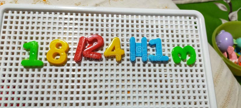 Learning Numbers Board For Toddler Stock Image - Image of toddler ...