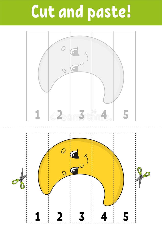 Learning Numbers. Cut and Play. Education Developing Worksheet. Game ...