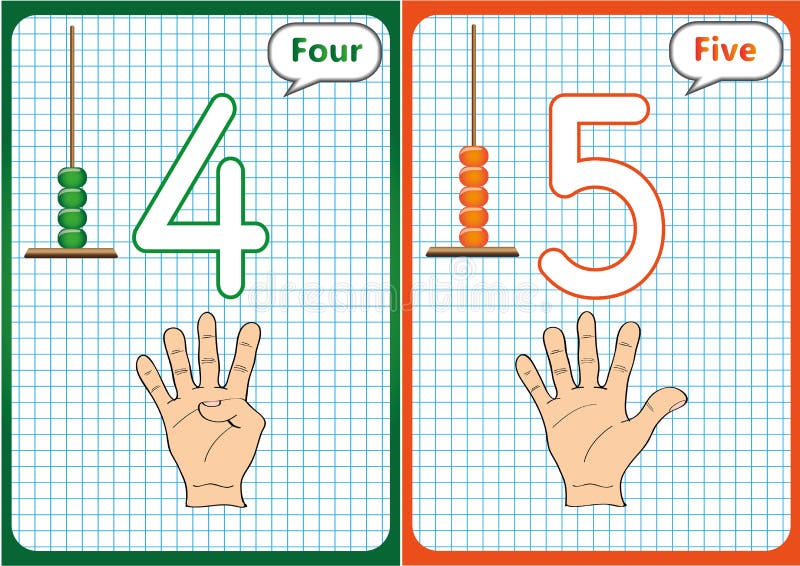 Learning the Numbers 0-10, Flash Cards, Educational Preschool ...