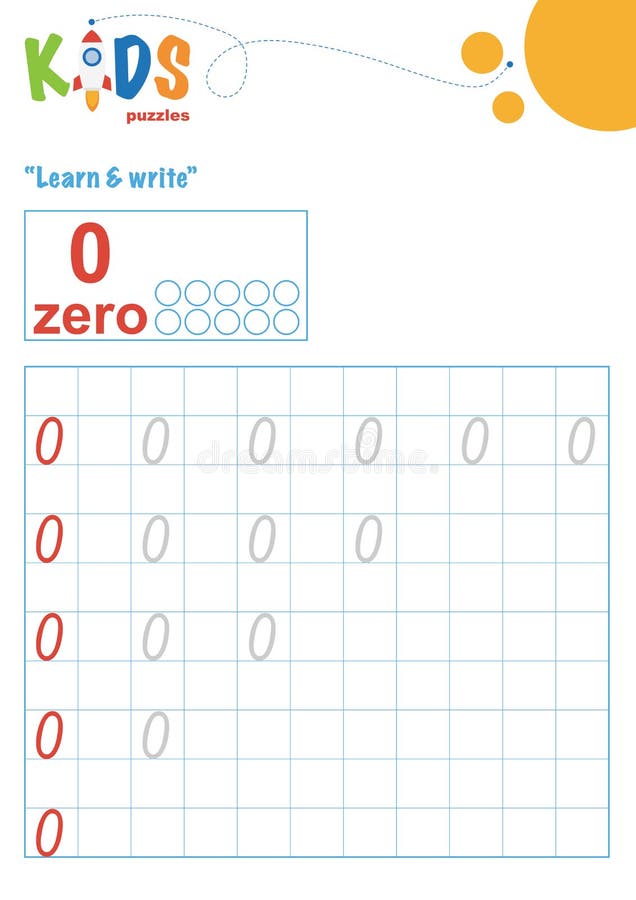Learning Numbers. Learn And Write Numbers. Easy Colorful Worksheet ...