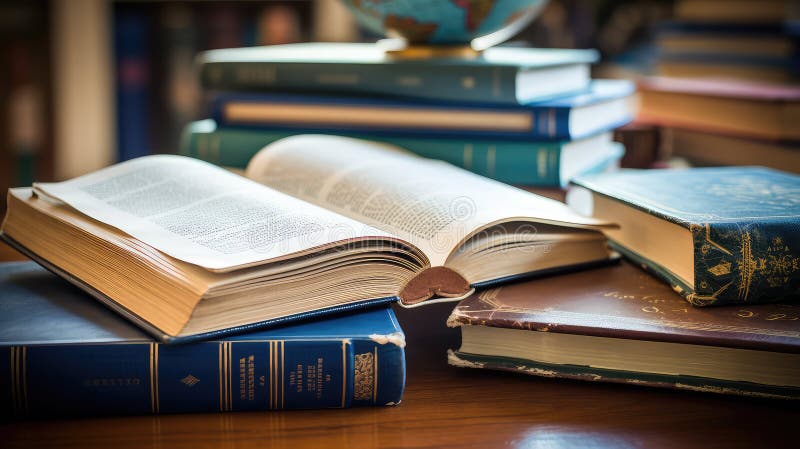 Learning open text book stock illustration. Illustration of exploration ...