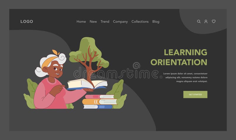 Learning Orientation Concept. Flat Vector Stock Vector - Illustration ...