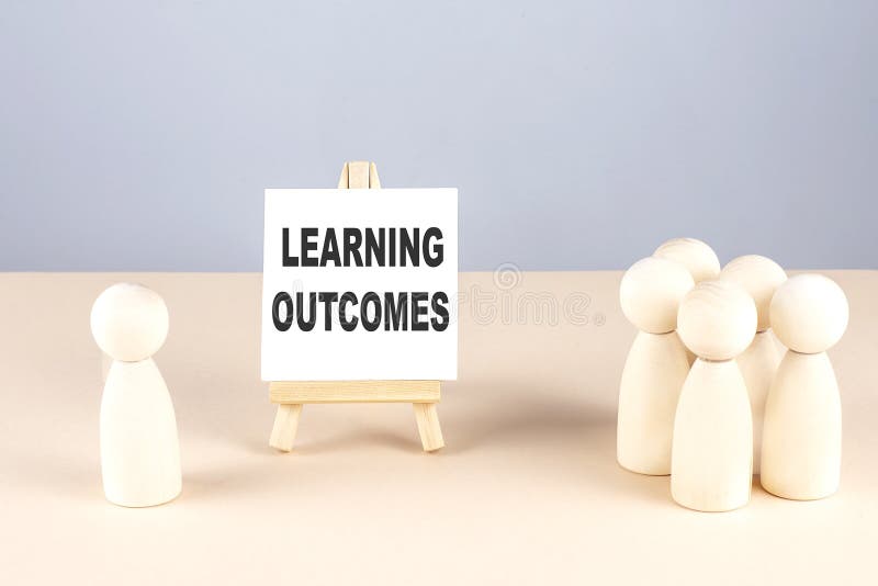Learning Outcomes are Shown Using the Text Stock Photo - Image of view ...