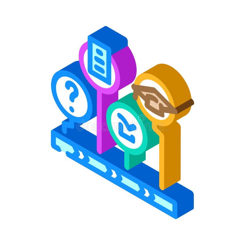 Learning Path Online Learning Platform Isometric Icon Vector ...