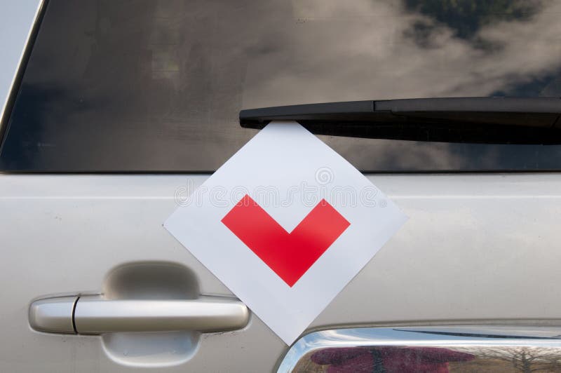 Learning Plates on a car stock photo. Image of irish - 18310326