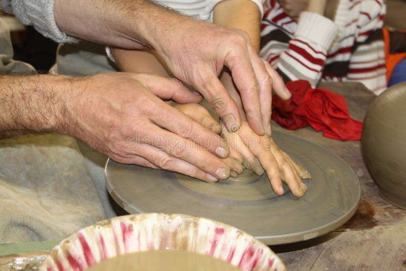 Learning pottery stock photo. Image of learning, teach - 12634732