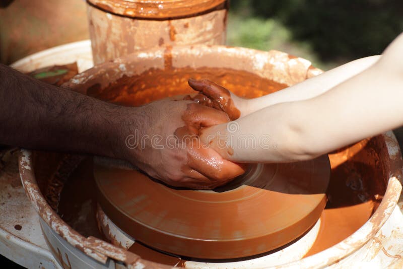 Learning pottery stock photo. Image of learning, teach - 12634732