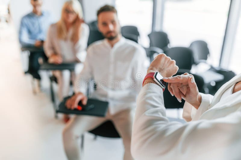 Learning Process. Group of Professional Business People is in the ...