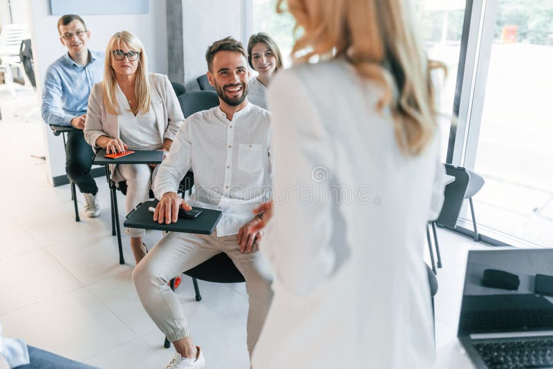 Learning Process. Group of Professional Business People is in the ...