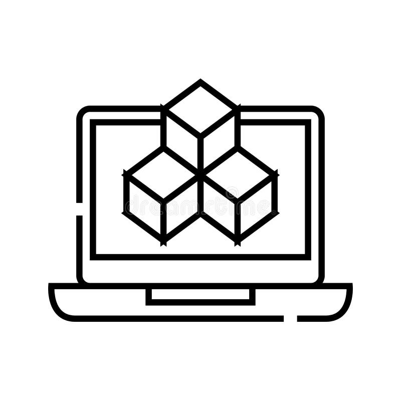 Programming Line Icons Collection Algorithm Bug Code Compiler Cryptography Debugging