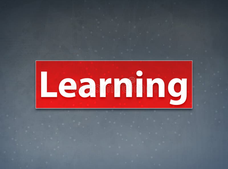 Learning Red Banner Abstract Background Stock Illustration ...