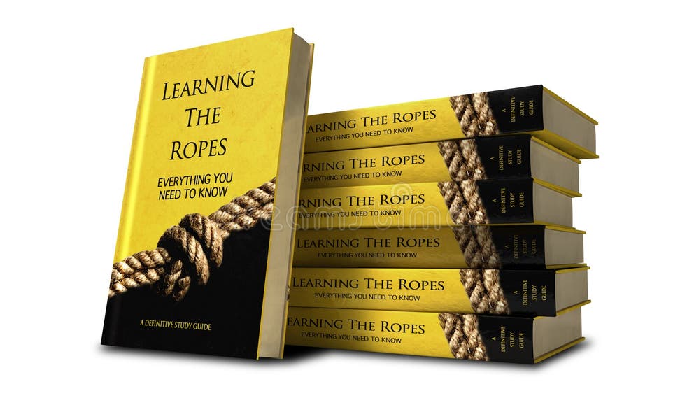 Learning the Ropes Study Guide Stack Stock Illustration - Illustration ...