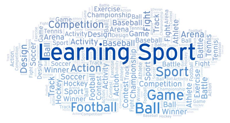 Learning Sport word cloud. stock illustration. Illustration of exercise ...