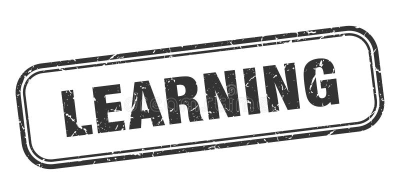 Learning Stamp. Learning Square Grunge Sign Stock Vector - Illustration ...