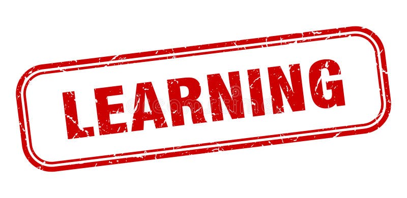 Learning Stamp. Learning Square Grunge Sign Stock Vector - Illustration ...