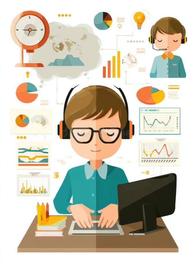 Methods of Learning Represented through Visual Icons, Showcasing Visual ...