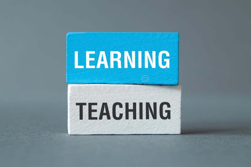 Learning Teaching - Word Concept on Building Blocks Stock Image - Image ...