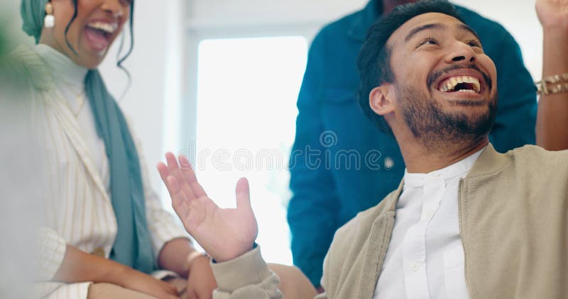 Learning, Teamwork and Computer with Face of Business People in Office ...