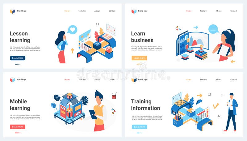 Learning Technology, Training Platform and Courses Set, Study with ...