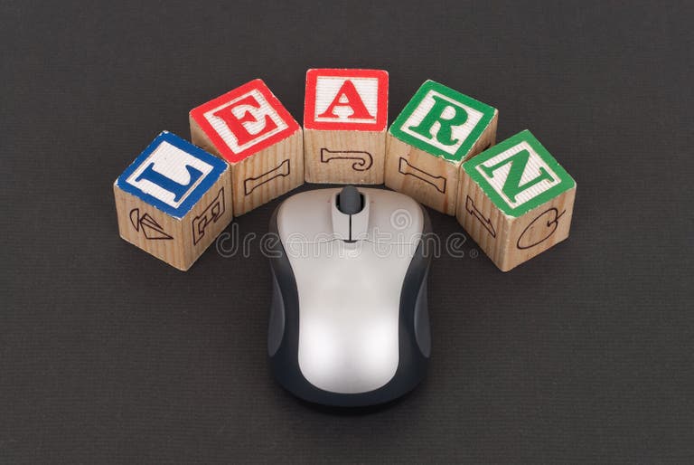 Learning To Be Computer Literate Stock Photo - Image of high, research ...