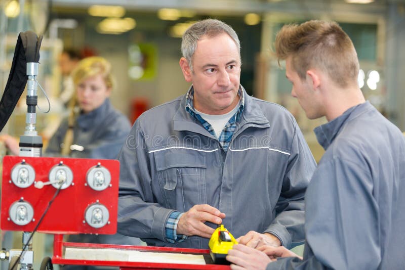 Learning To Check Control Panel Stock Photo - Image of equipment ...