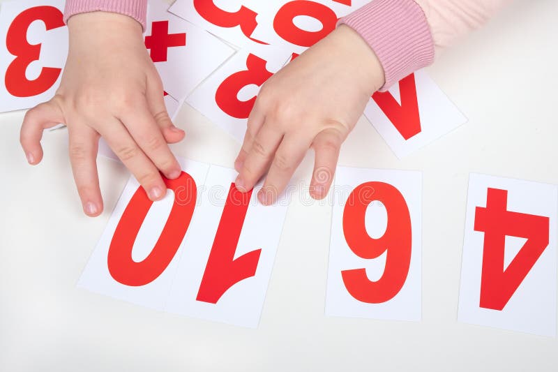 Learning To Count Children with Autism,baby Hands and Numbers Stock ...