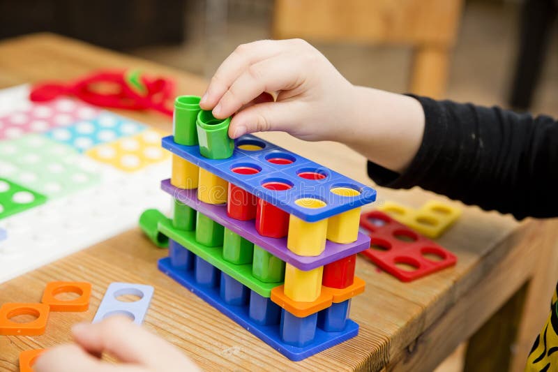 Learning To Count through the Game. Stock Image - Image of classroom ...