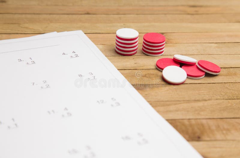 Learning to Do Math stock image. Image of paper, adding - 119656263