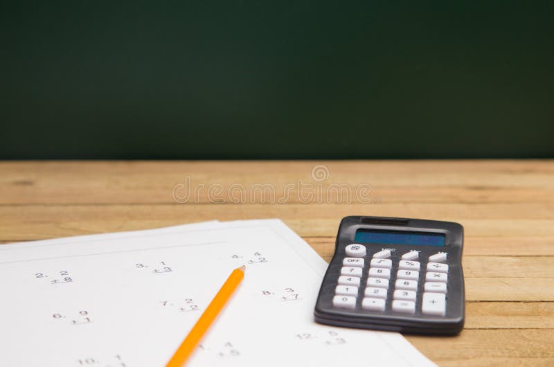 Learning to Do Math stock photo. Image of chalk, space - 119656324