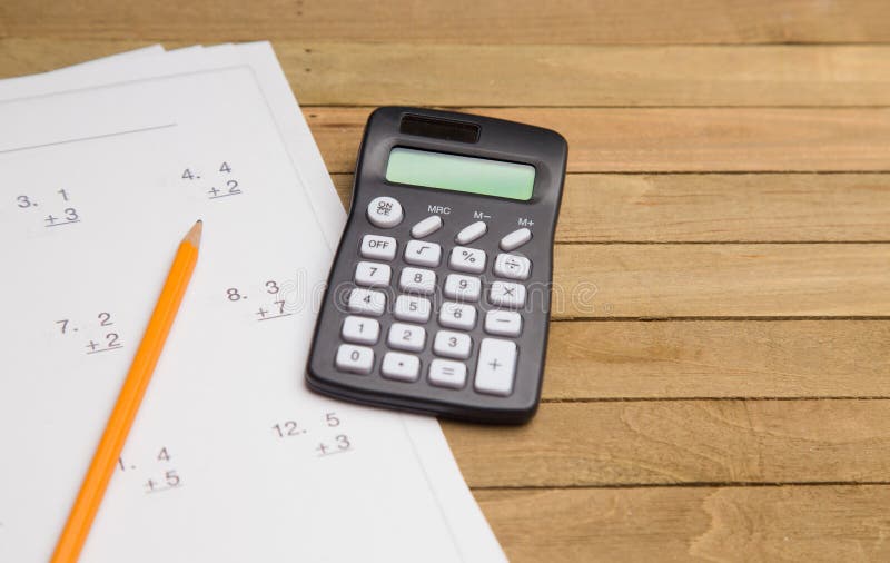 Learning to Do Math stock photo. Image of paper, schooling - 119656550