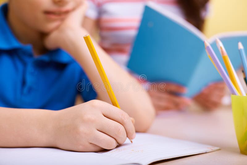 Learning to draw stock photo. Image of little, lesson - 33831944