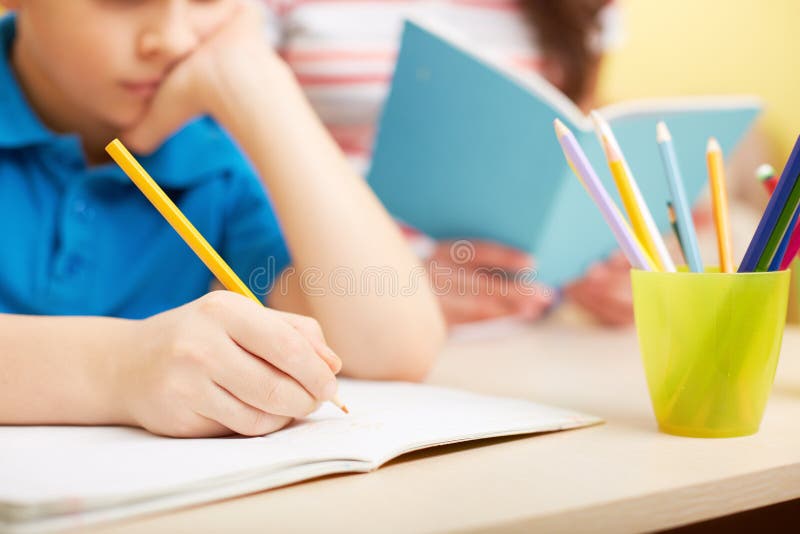 Learning to draw stock photo. Image of junior, foreground - 57852600