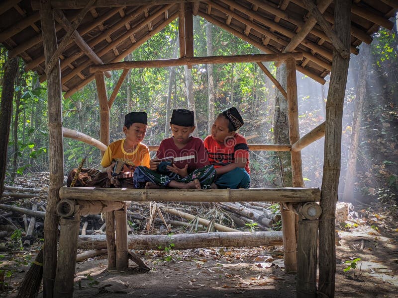 Learning Together Under the Bamboo Trees Editorial Stock Photo - Image ...