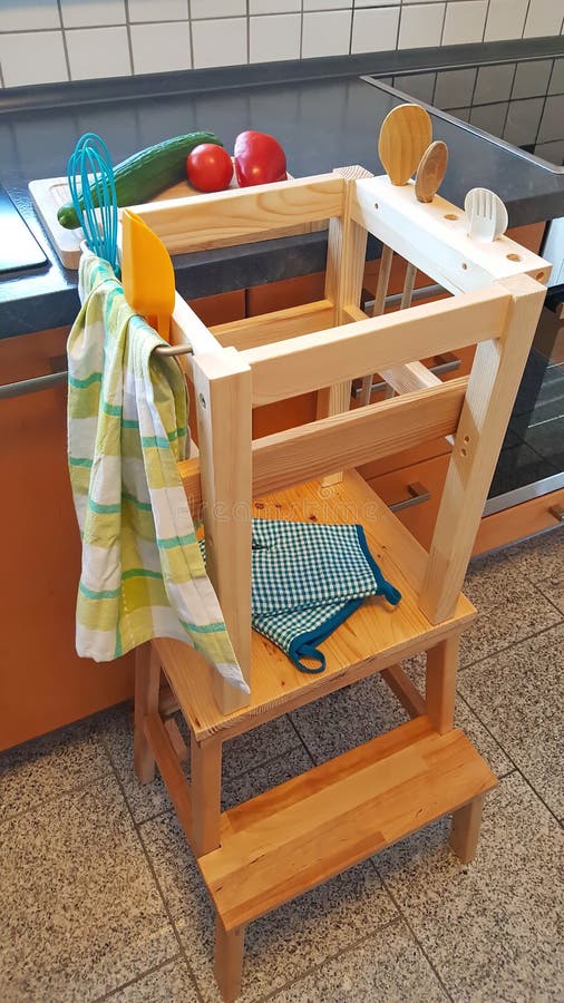 Learning Tower for Children Stock Photo - Image of instructions ...