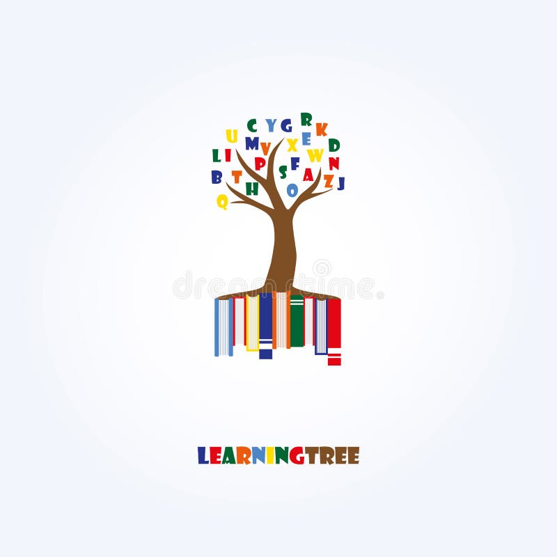 Learning Tree Logo Template. Education, Letters, Books Stock Vector ...