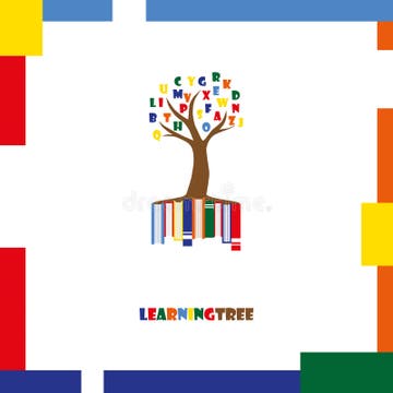 Learning Tree Logo Template. Letters, Books Stock Vector - Illustration ...