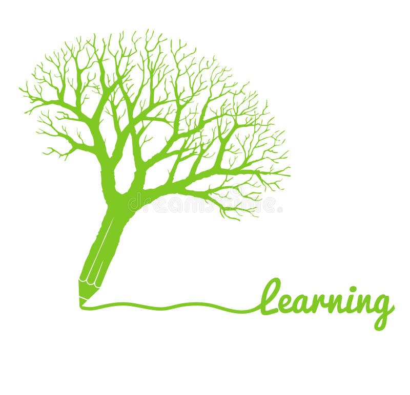 Learning Tree Logo Template. Letters, Books Stock Vector - Illustration ...