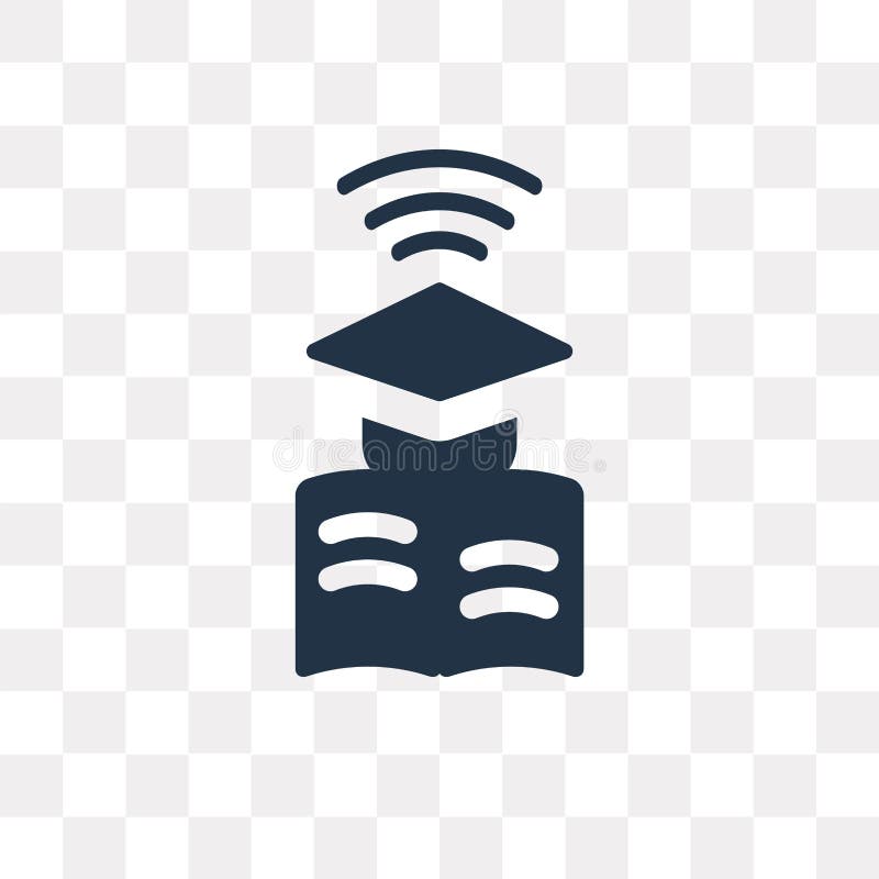 Learning Vector Icon Isolated on Transparent Background, Linear Stock ...