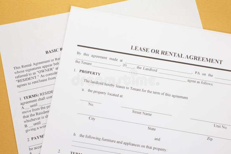 Rental agreement stock photo. Image of paper, renting - 14863178