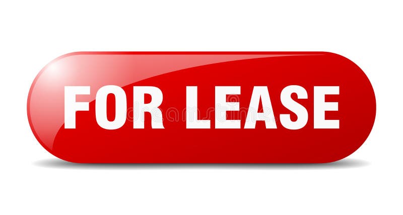 For Lease Button. Sticker. Banner. Rounded Glass Sign Stock Vector ...