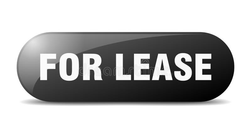 For Lease Button. Sticker. Banner. Rounded Glass Sign Stock Vector ...
