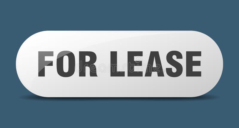 For Lease Button. Sticker. Banner. Rounded Glass Sign Stock Vector ...