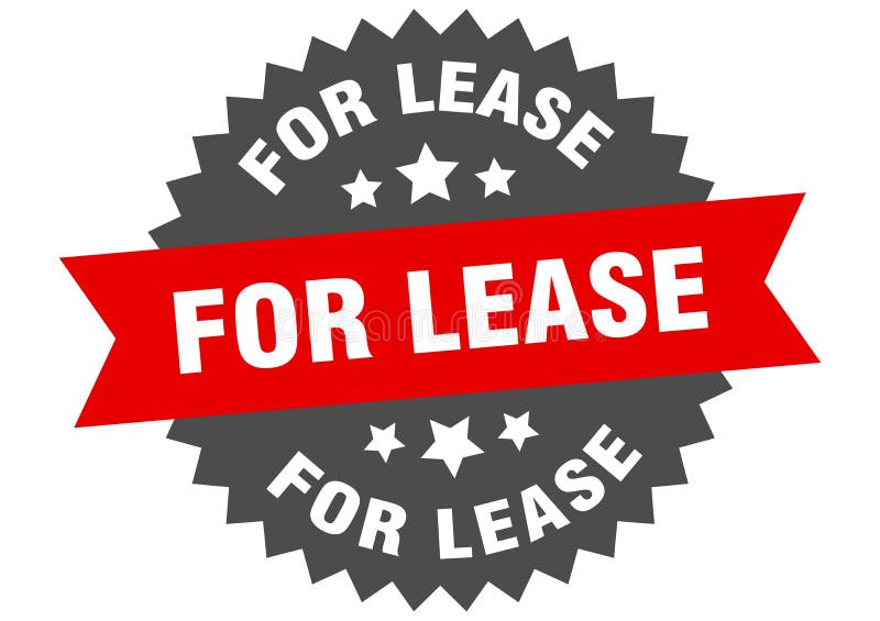 For Lease Sign and Post stock vector. Illustration of brown - 35651826