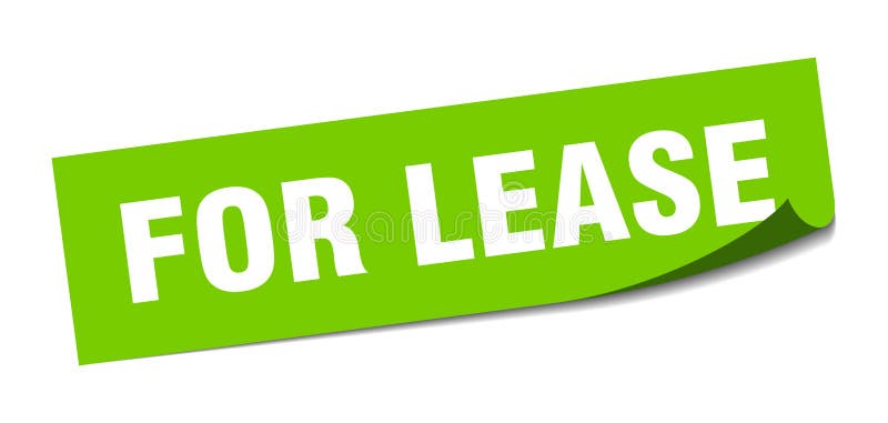 For Lease Sticker. Square Isolated Label Sign. Peeler Stock Vector ...