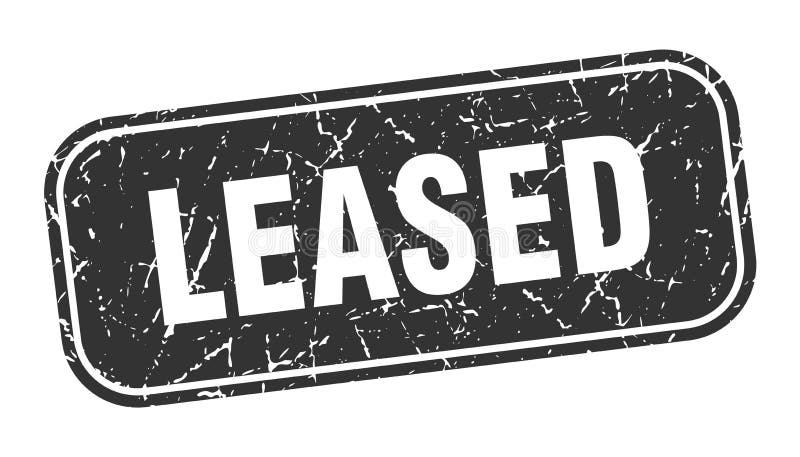 Leased stamp stock vector. Illustration of label, seal - 125008150