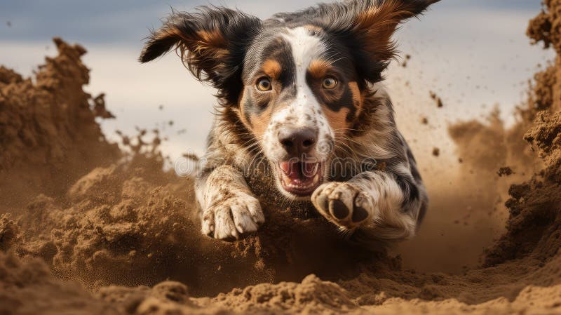 Leash dig dog stock illustration. Illustration of paws - 307654795