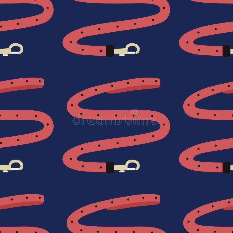 Leash Pattern for Animals, Cats, Dogs, Pet Care Stock Vector ...