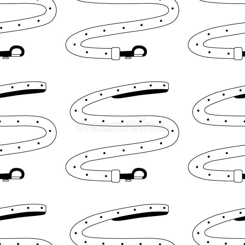 Leash Pattern for Animals, Cats, Dogs, Pet Care Stock Vector ...